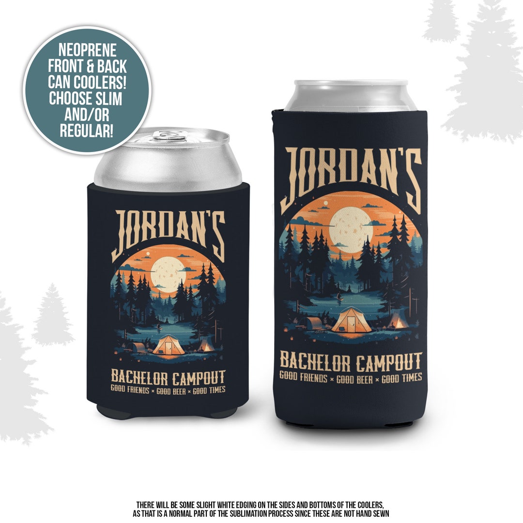 Weekend Camping Bachelor Party Can Coolers Weekend in the Woods ...