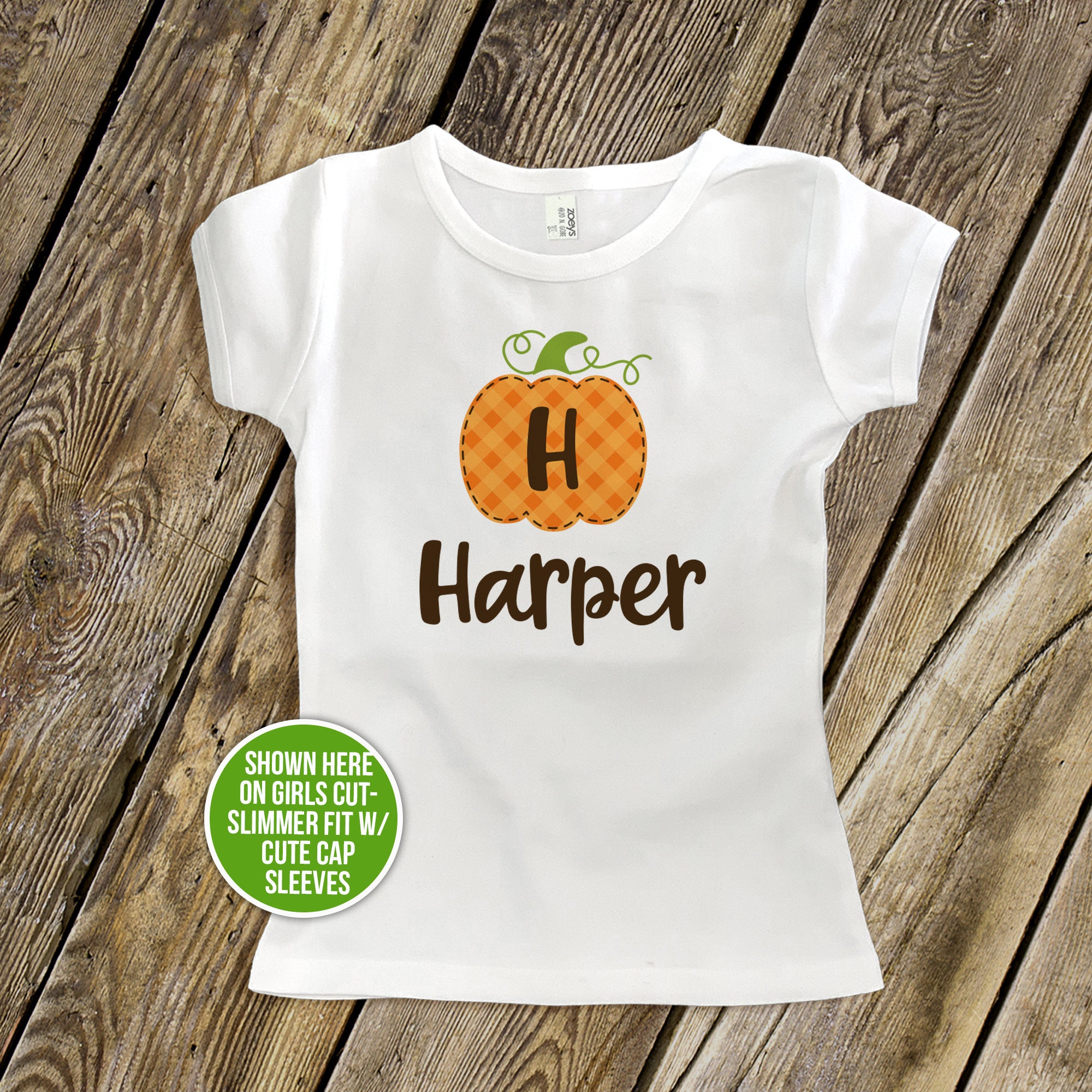 Fall Pumpkin Shirt Kids Personalized Shirt Fall Girls - Etsy