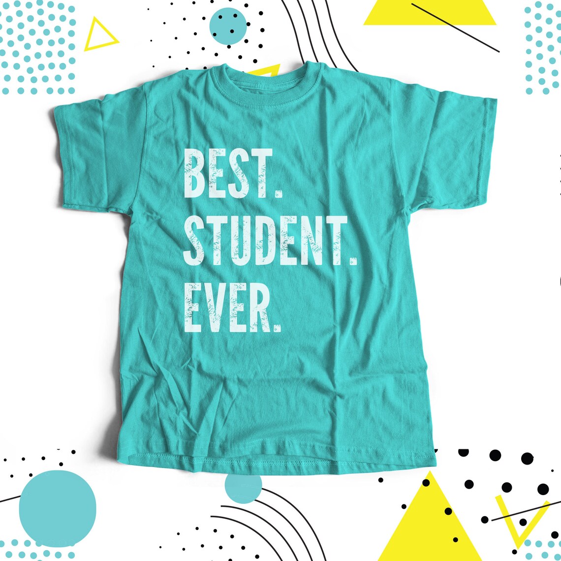 Back to School Best.student.ever. DARK Tshirt Fun Back to - Etsy