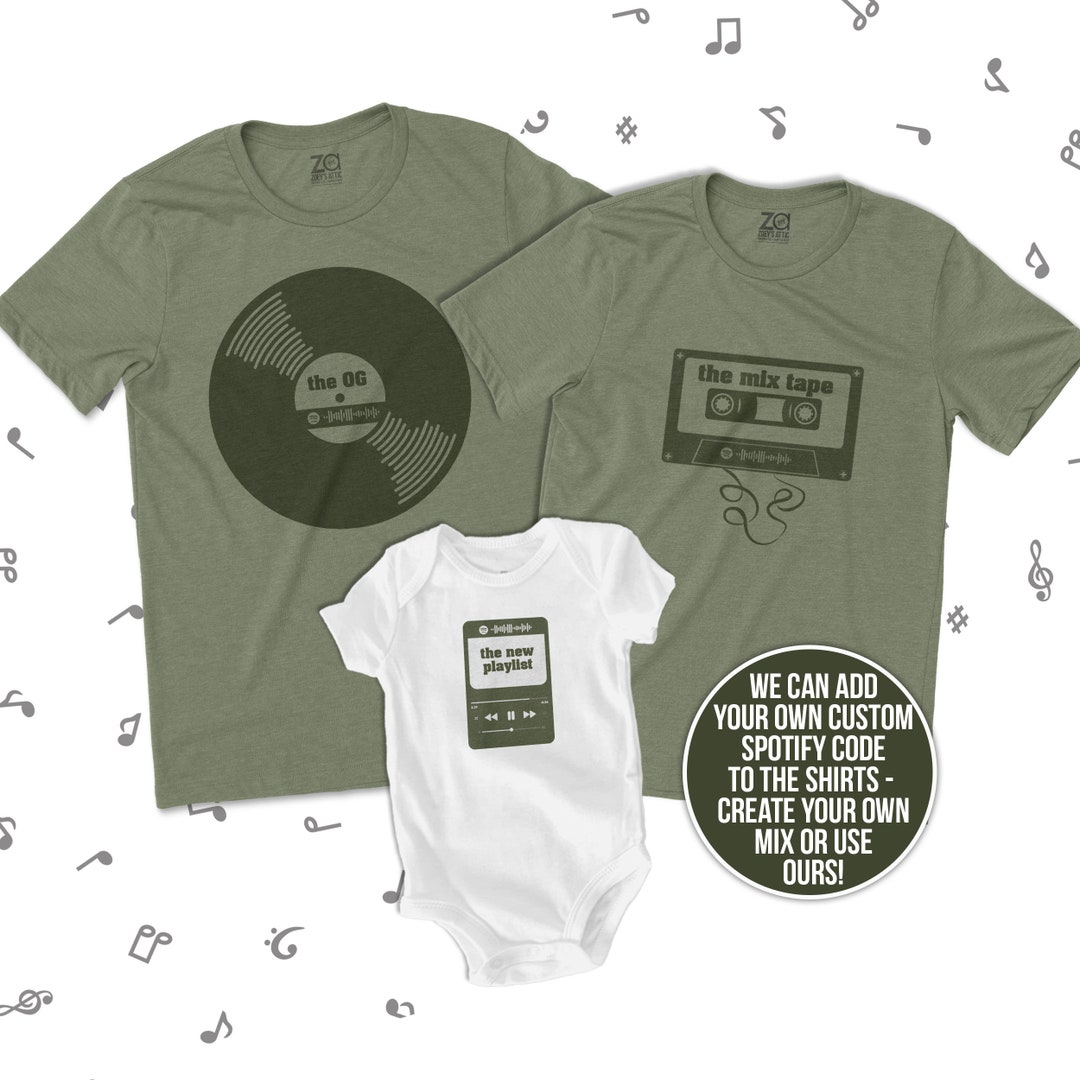 Matching Father's Day Shirts Musical Theme Grandpa Dad Baby Generation ...