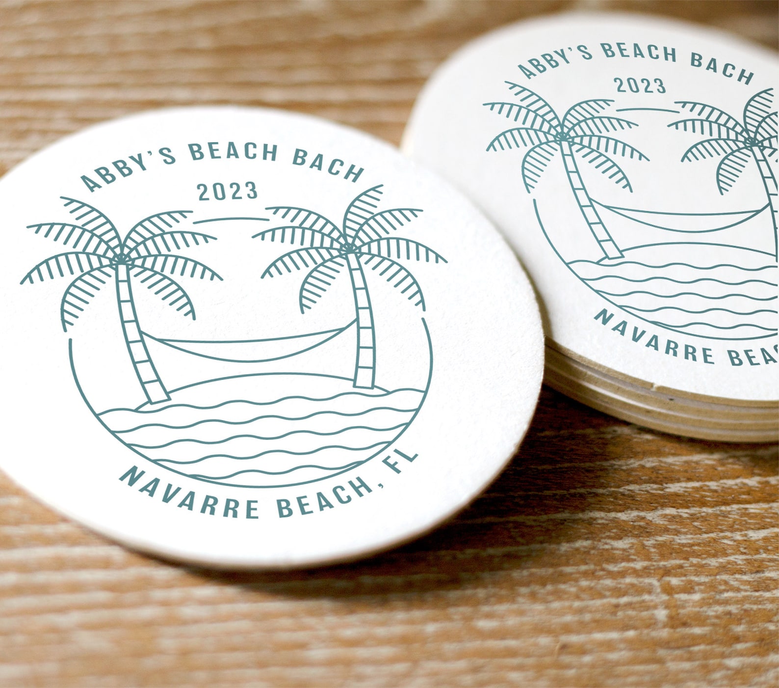 Personalized Bachelorette Party Coasters - Pulpboard Custom ...