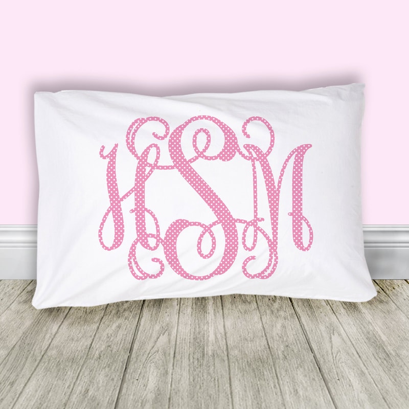Monogram Pillowcases - Etsy