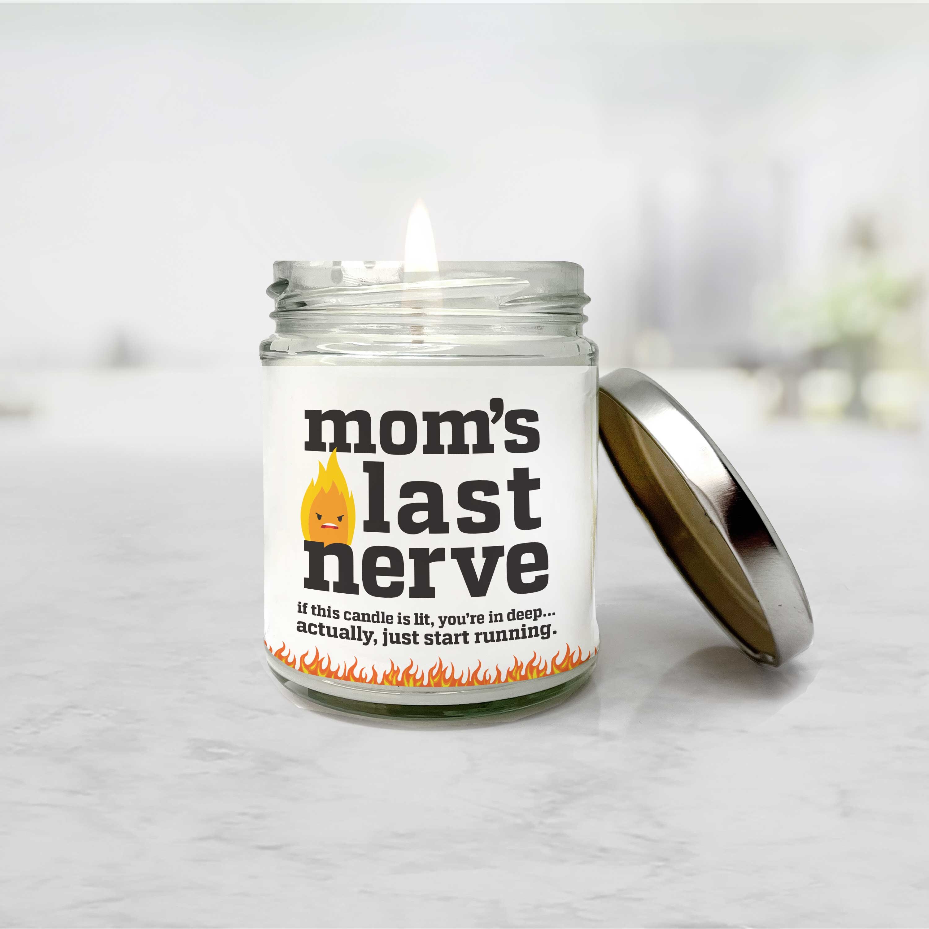 Moms Last Nerve Funny Mothers Day Candle T For Etsy