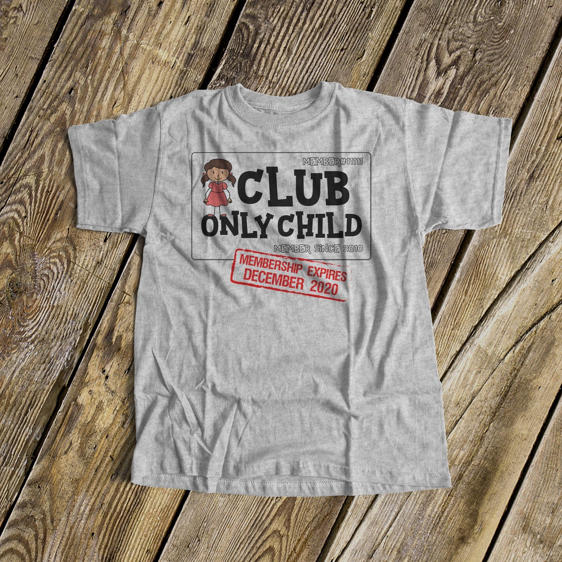 Only Child Shirt for Big Sister to Be Funny Club Only Child - Etsy