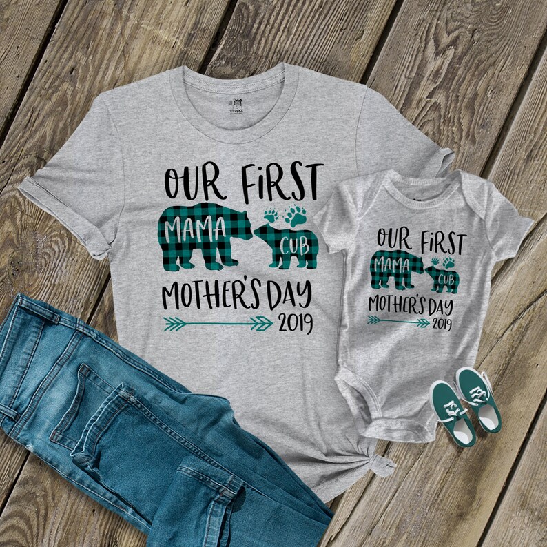 Our First Mother's Day Matching Mommy and baby Mama | Etsy