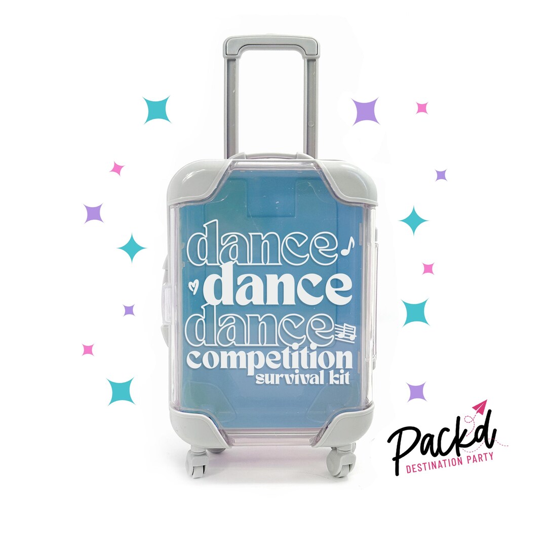 Dance Competition Survival Kit Cute Travel Competition Mini Suitcase ...
