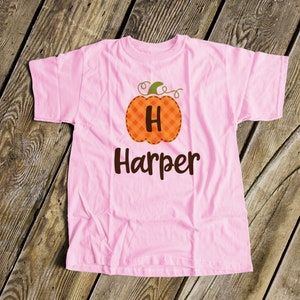 Fall Pumpkin Shirt - Kids Personalized Shirt - Fall Girls Pumpkin Patch ...