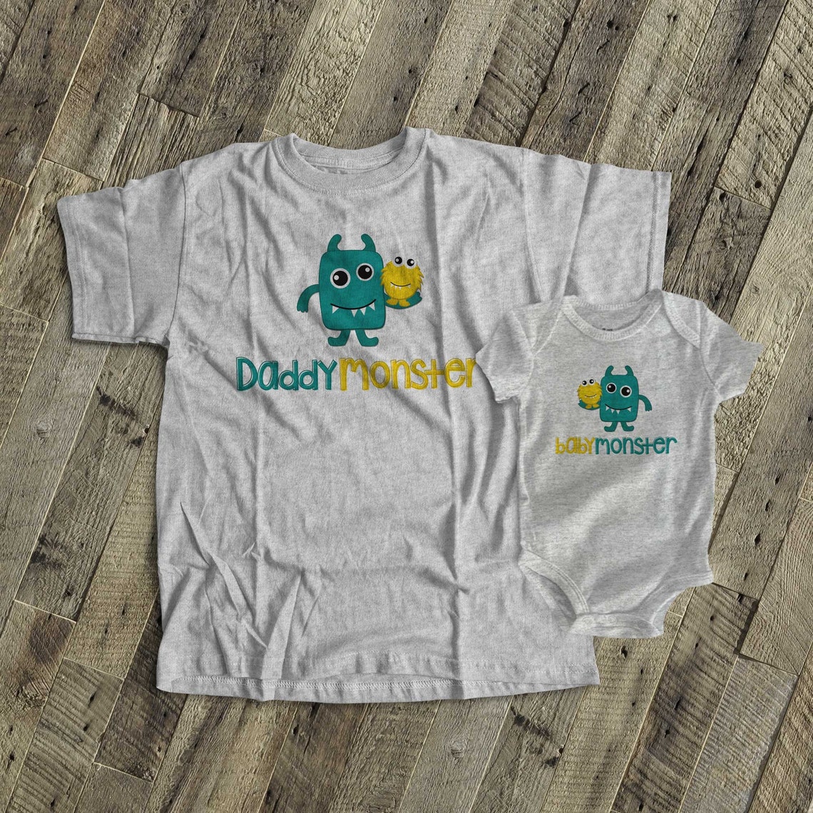 Daddymonster and Babymonster Dad and Baby Matching Monster - Etsy