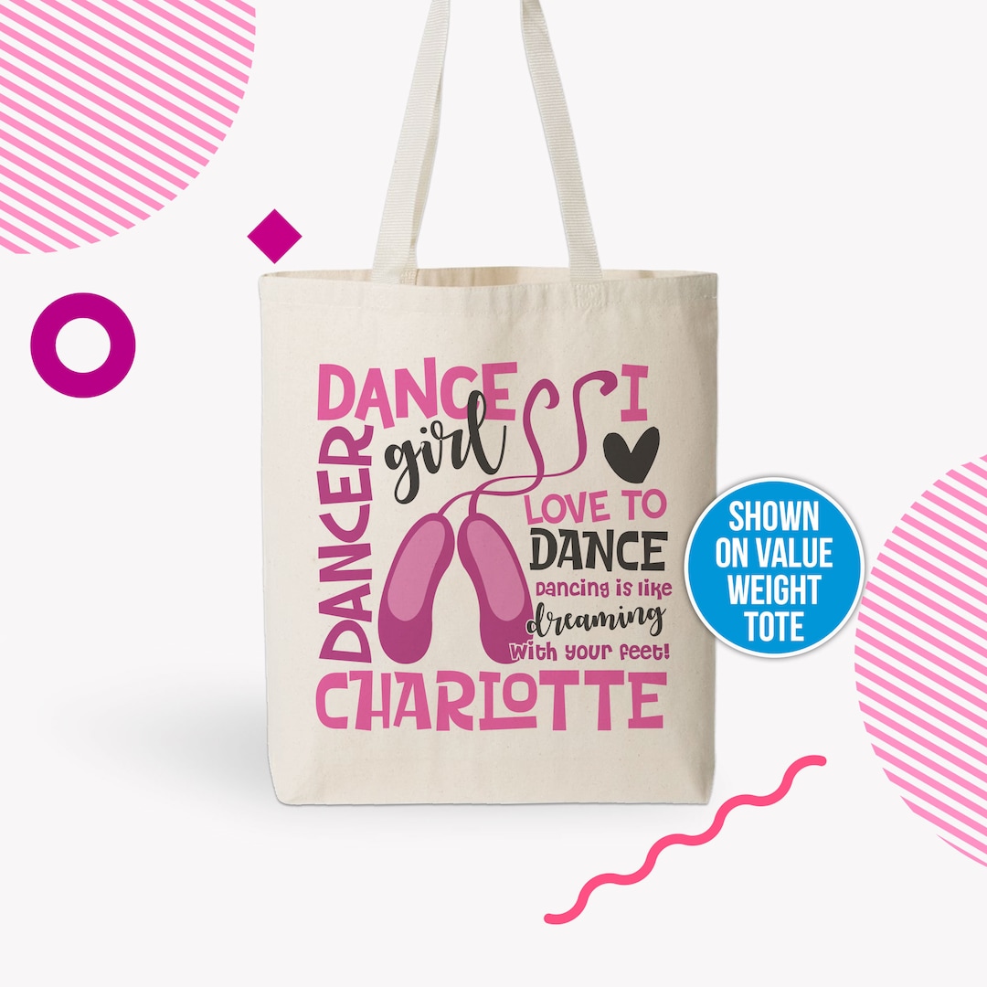 Dance Tote Bag Personalized Perfect for the Ballet Dancer and All of ...