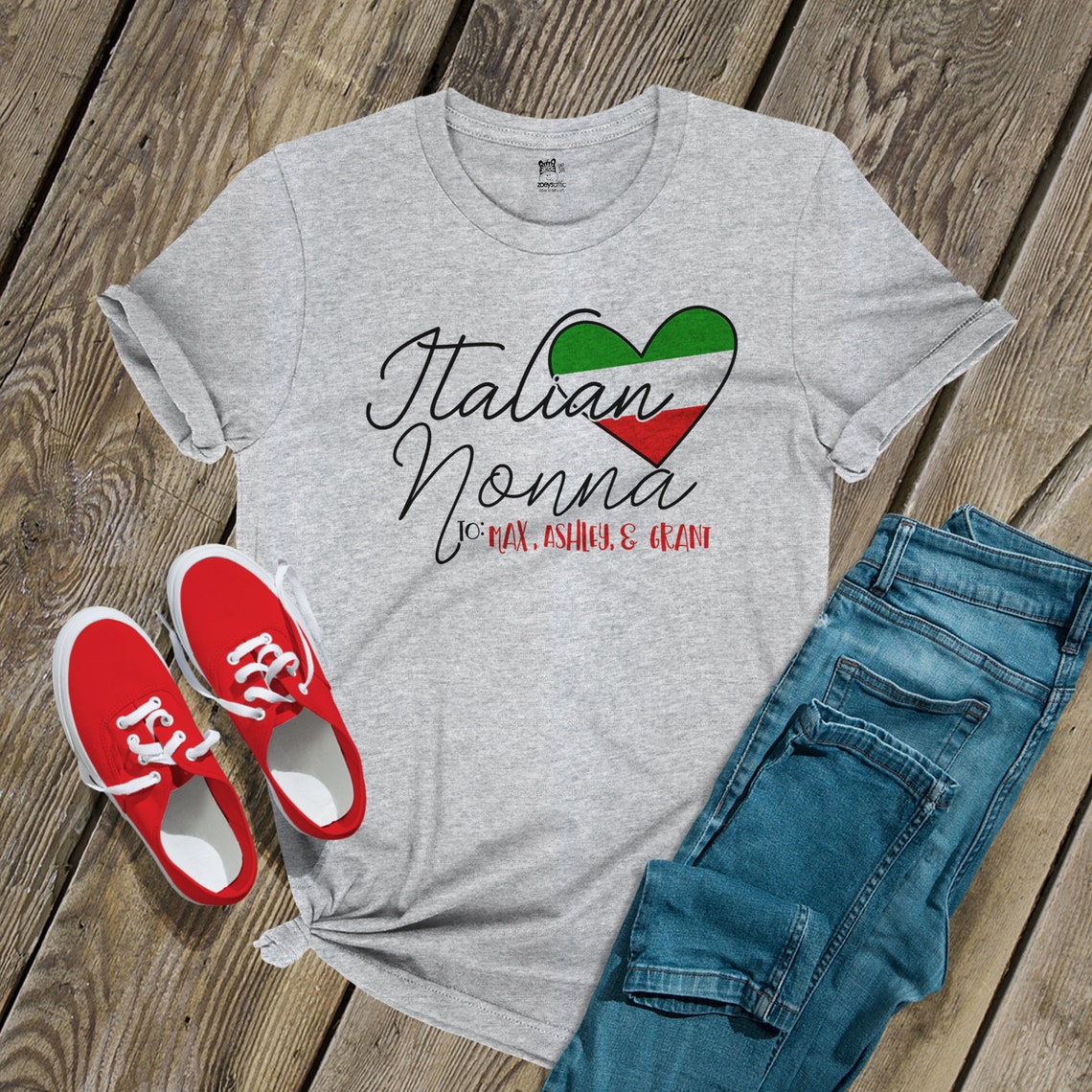 Italian Grandma Shirt Nonna Custom Grandma Shirt From Grandkids Nonna ...