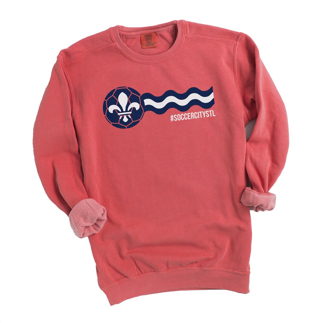 Soccer City STL Sweatshirt | St Louis Soccer Comfort Colors Crewneck ...