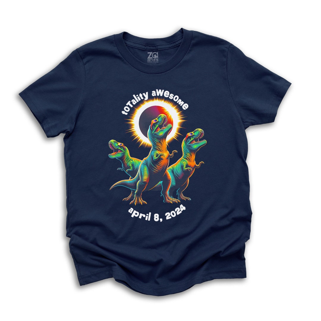 Eclipse 2024 Tee T-rex Eclipse Shirt Total Solar Eclipse Apparel ...