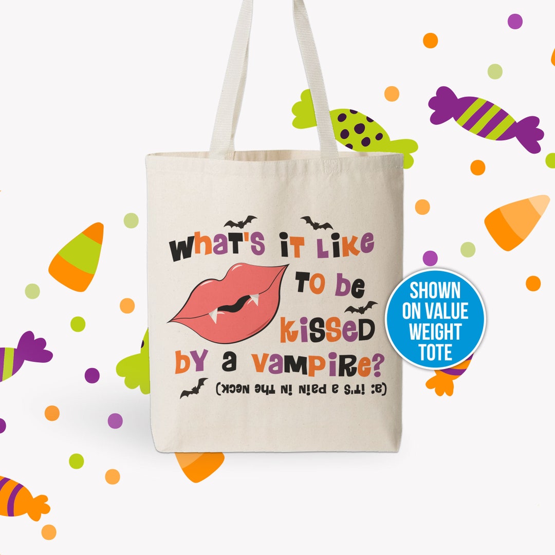 Trick or Treat Halloween Bag - Cute Vampire Halloween Trick or Treat ...