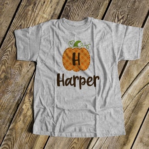 Fall Pumpkin Shirt - Kids Personalized Shirt - Fall Girls Pumpkin Patch ...