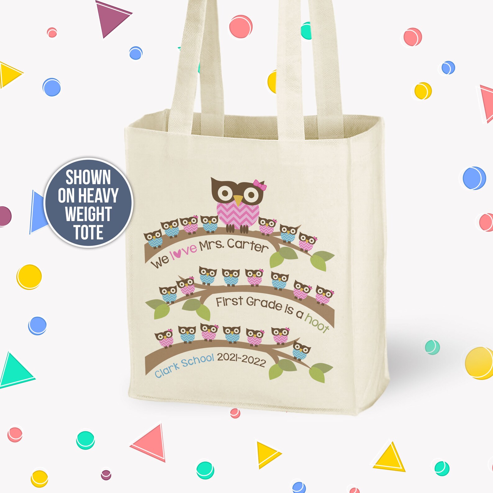 Teacher Gift Tote Bag School Hoot Owl Teacher Gift - Etsy