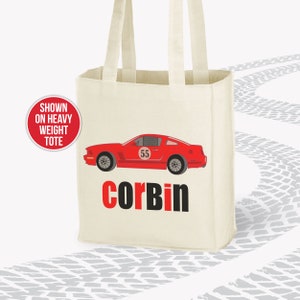 Racecar Bag Red Racing Car Personalized Tote Bag - Choose Value or ...