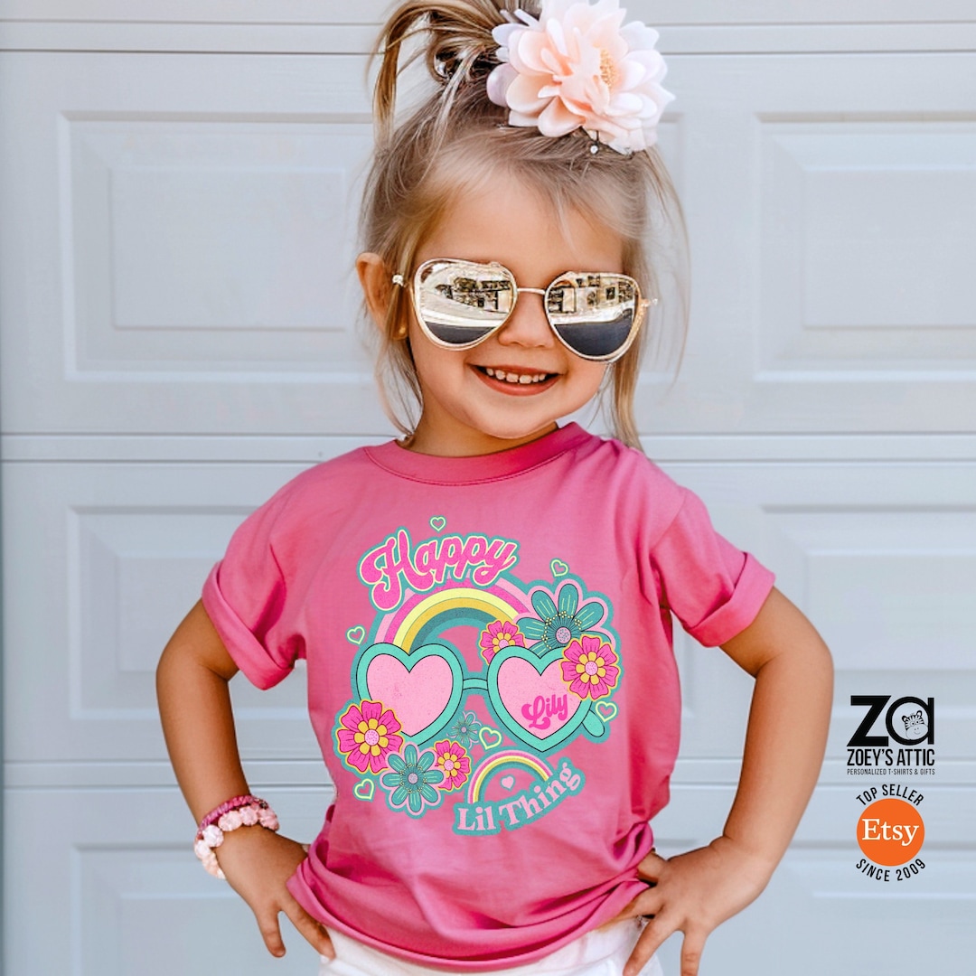 Summer Cute Girls Personalized Shirt Birthday Summer Spring Happy ...