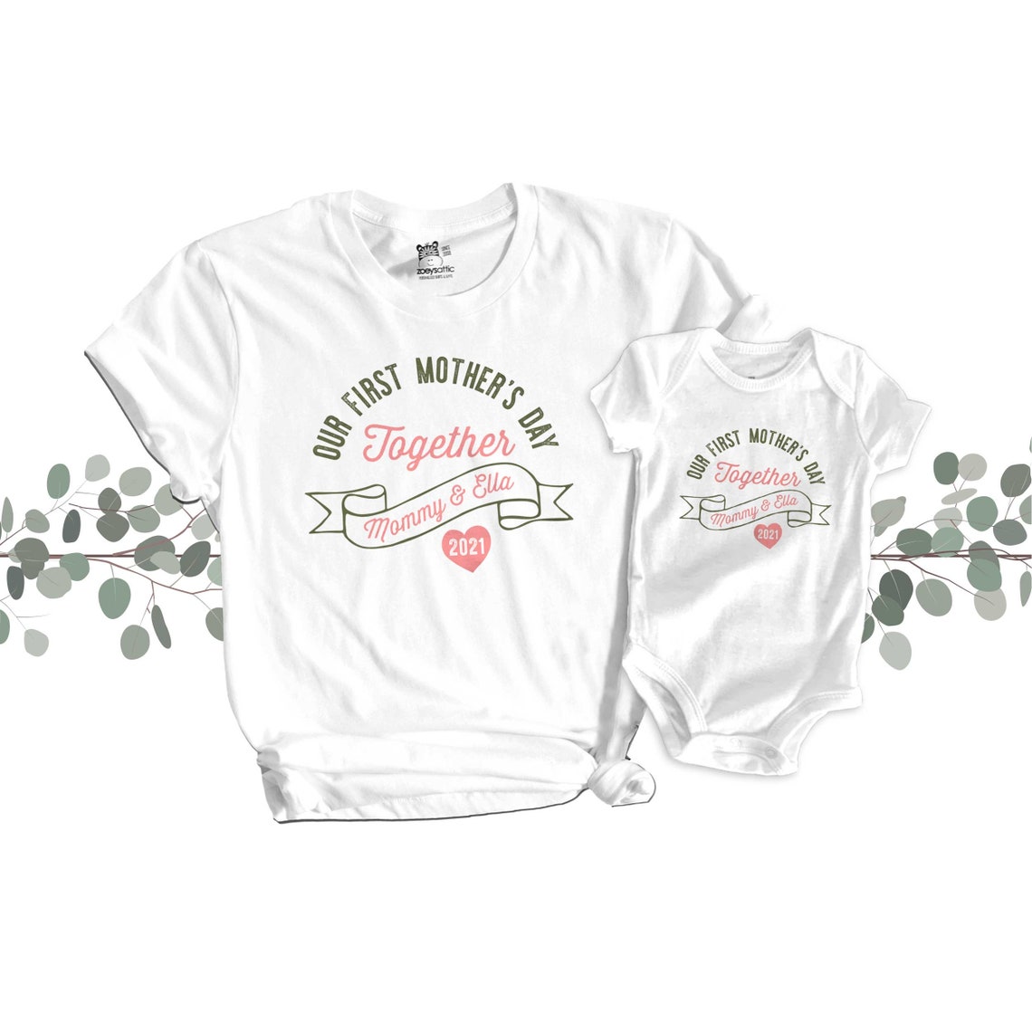 First Mother's Day Shirts Matching Mom and Baby Shirt - Etsy
