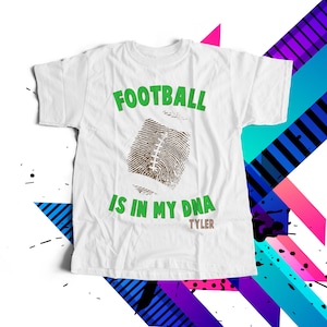 Boys Football Shirt | Dna Fingerprint Football Tshirt | Football ...