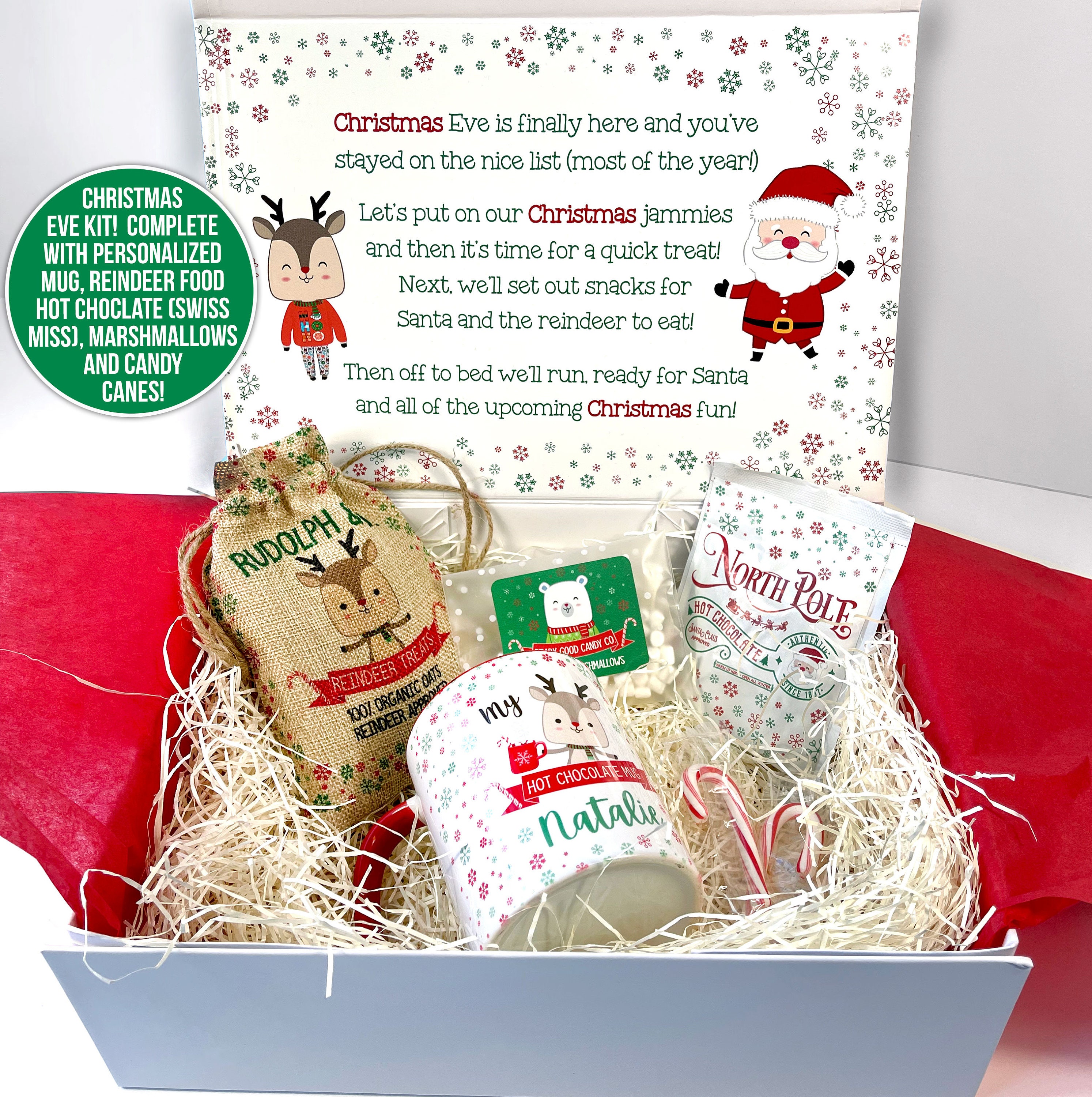 Christmas Eve Kit | Hot Chocolate and Treat Christmas Eve Box Kit With ...