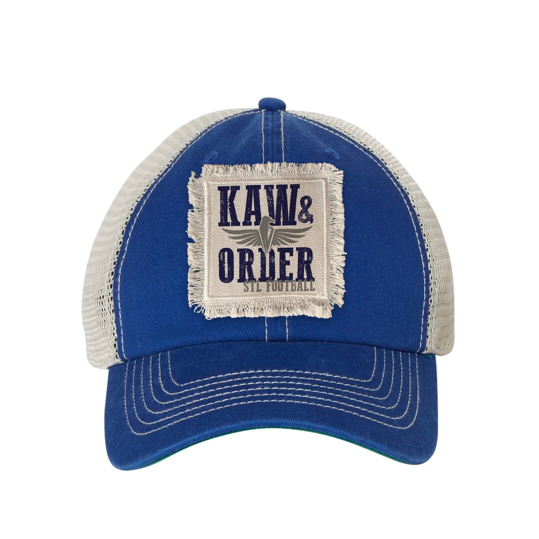 Stl Football Kaw & Order Raggy Patch Cap Funny Kakaw Battlehawks ...