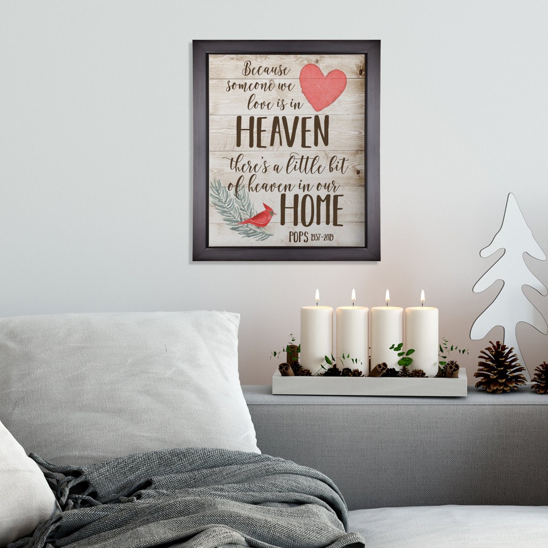 Heaven in Our Home | Custom Print | Memorial Canvas Heaven in Our Home ...