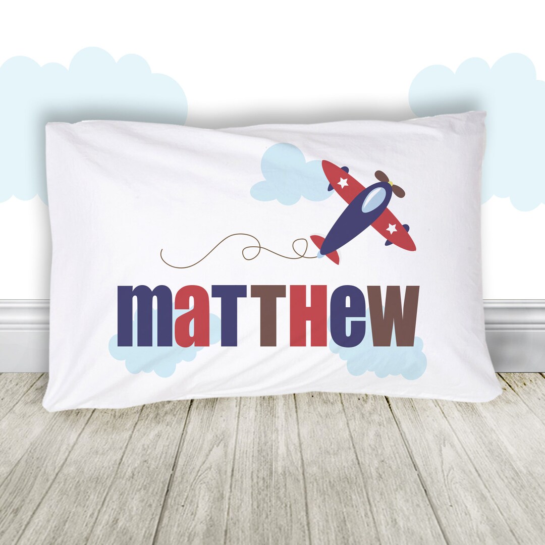 Personalized Airplane Custom Pillowcase - STANDARD Size 20 X 30 PIL-067 ...