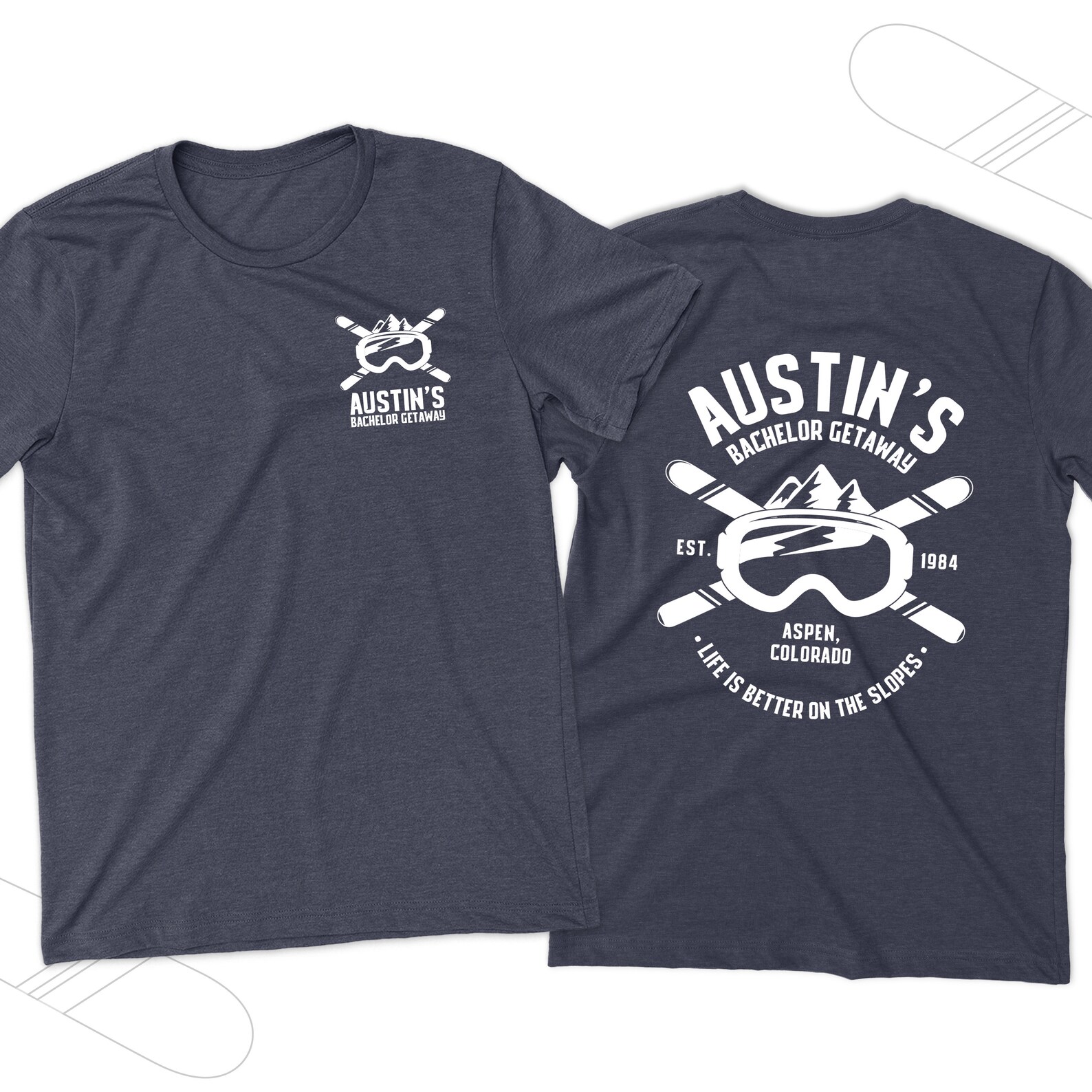 Bachelor Party Shirt | Personalized Life is Better on the Slopes ...