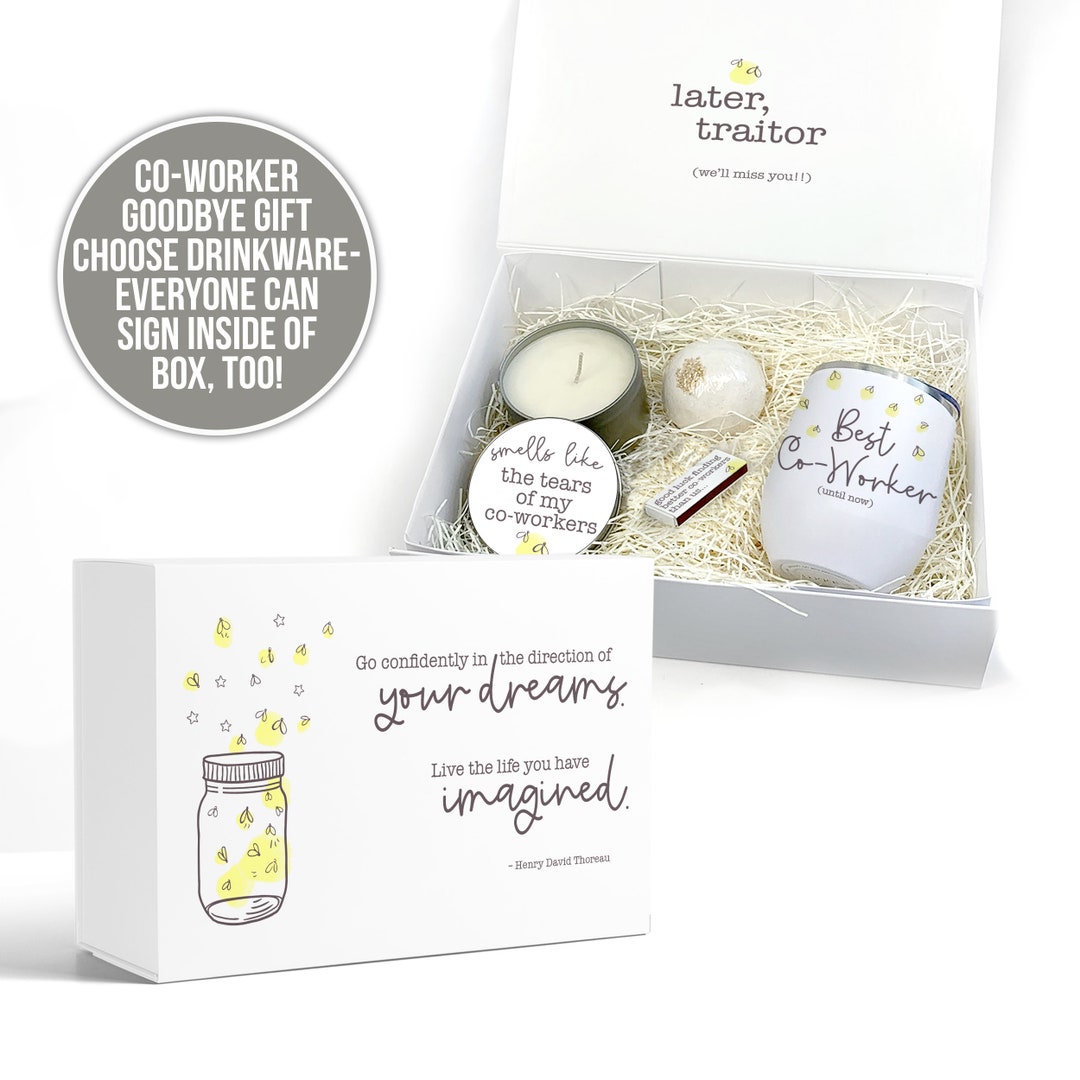 Co-worker Goodbye Gift Boxes Later Traitor We'll Miss You Gift Box for ...