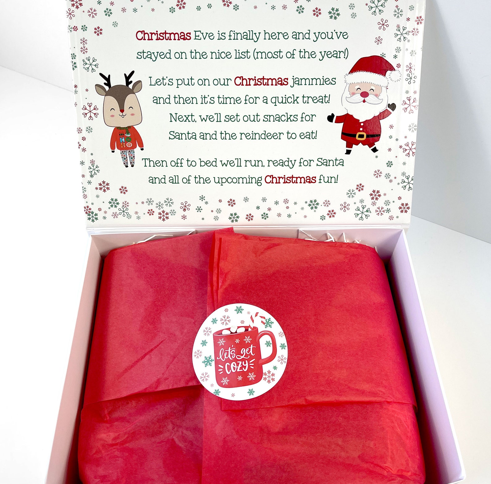 Christmas Eve Kit | Hot Chocolate and Treat Christmas Eve Box Kit With ...