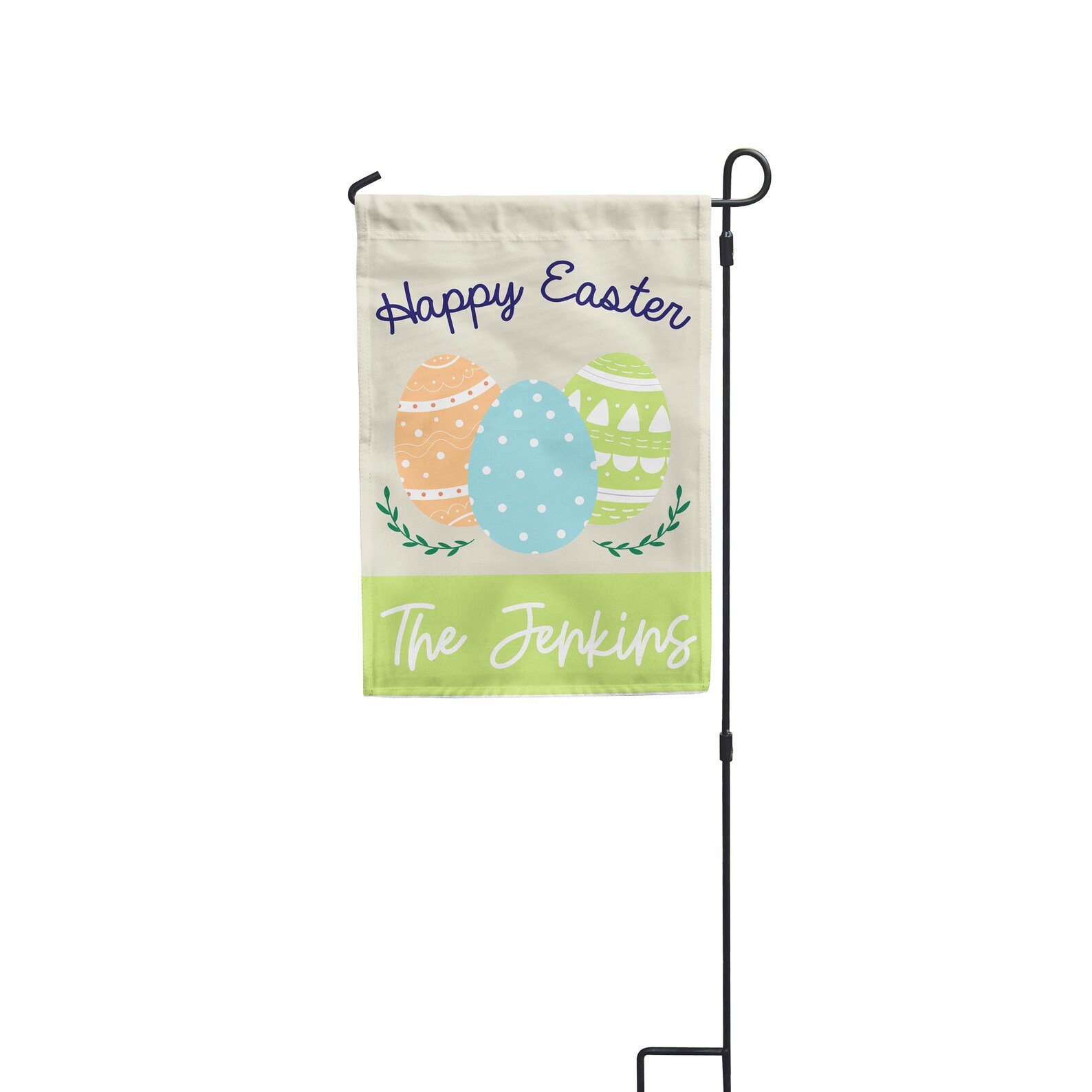 Personalized Easter Garden Flag Happy Easter Garden Flag - Etsy
