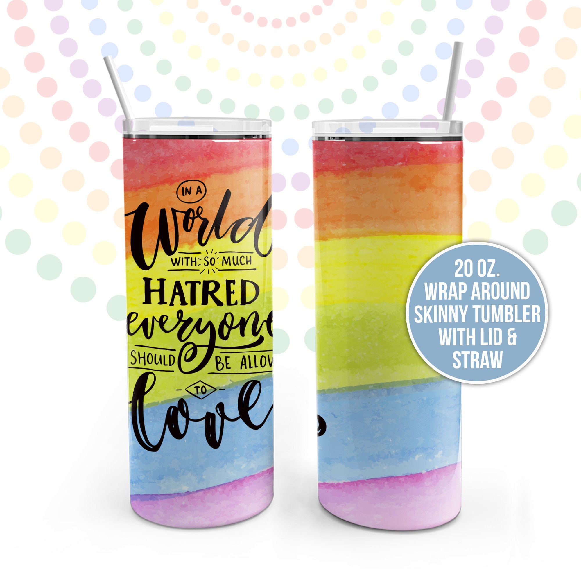 Pride LGBTQ drinkware everyone should be allowed to love | Etsy