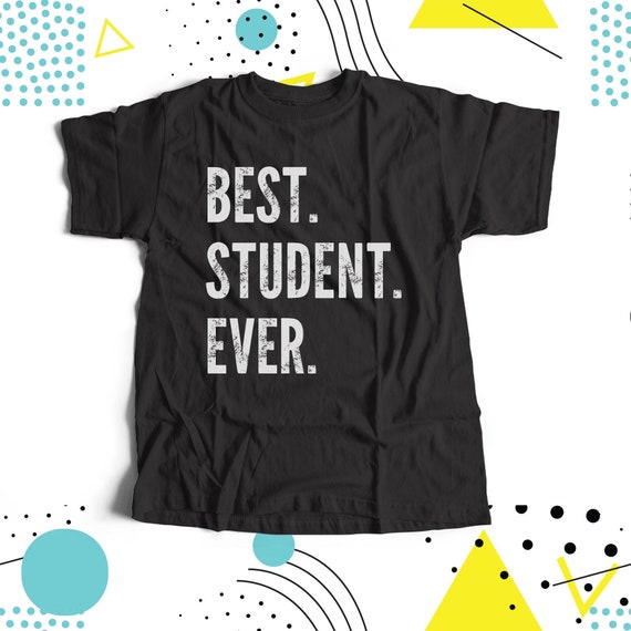 Back to School Best.student.ever. DARK Tshirt Fun Back to - Etsy