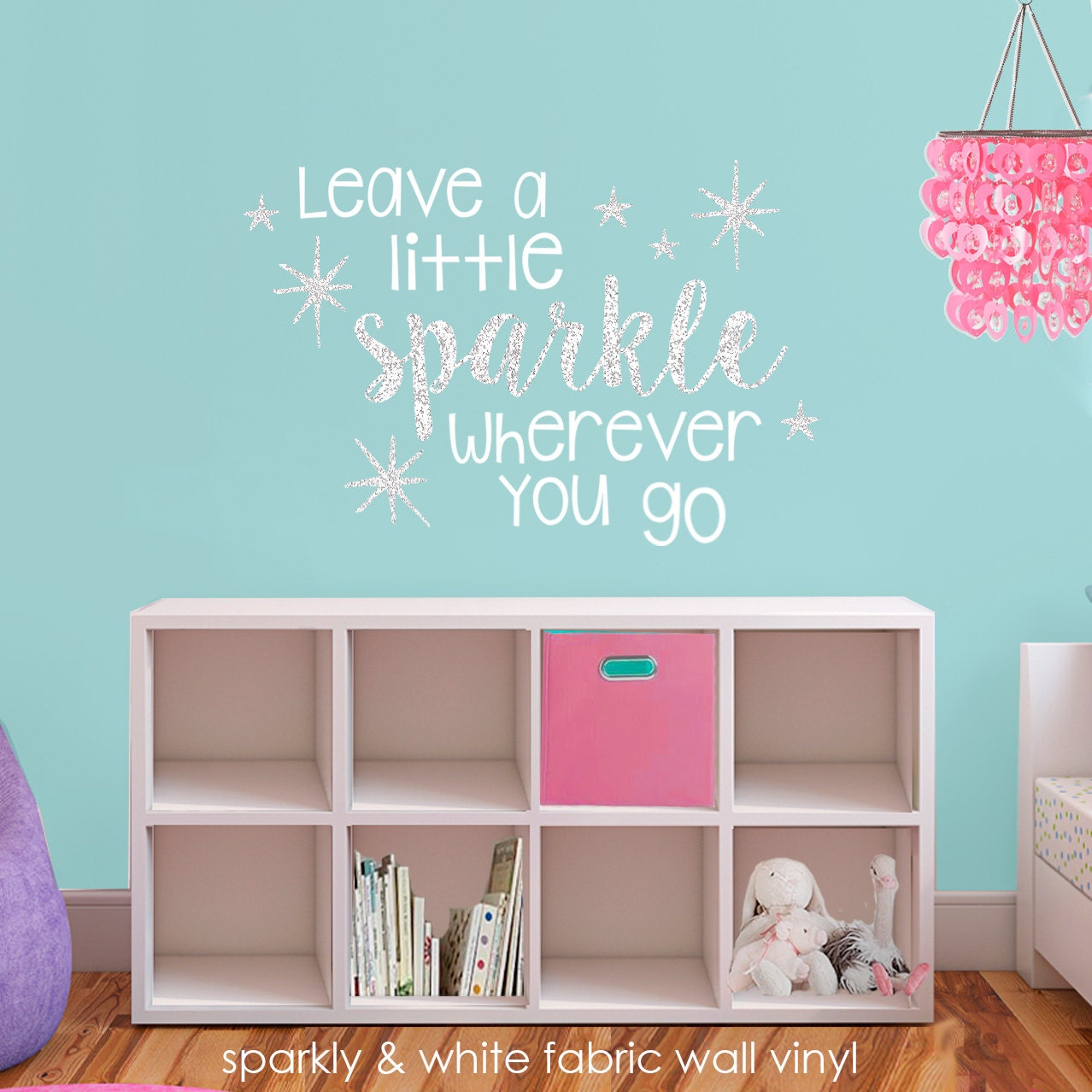 Leave a little sparkle wherever you go sparkly wall vinyl | Etsy