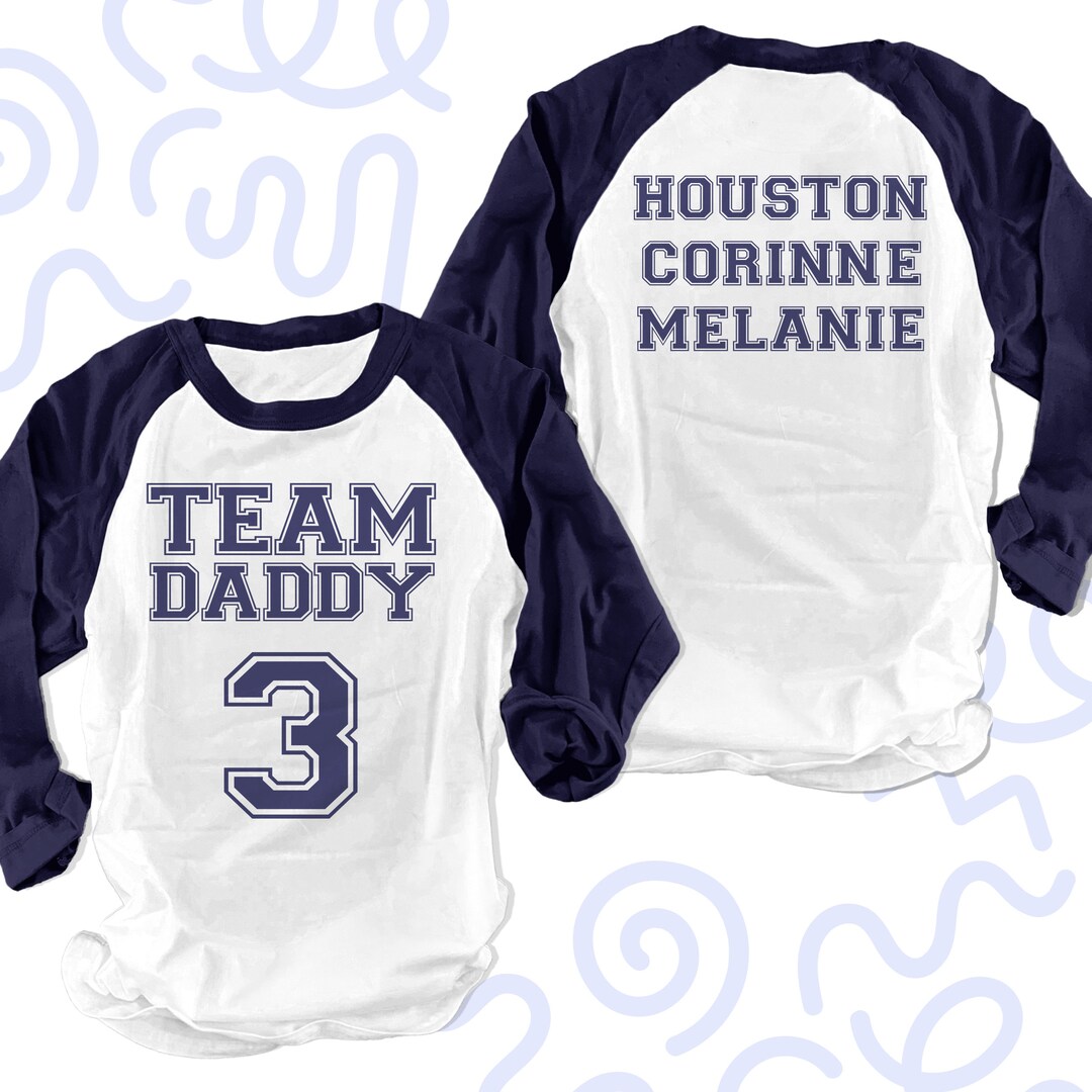 Daddy Shirt -team Daddy (or Dad) Custom Shirt With Kids Names ...
