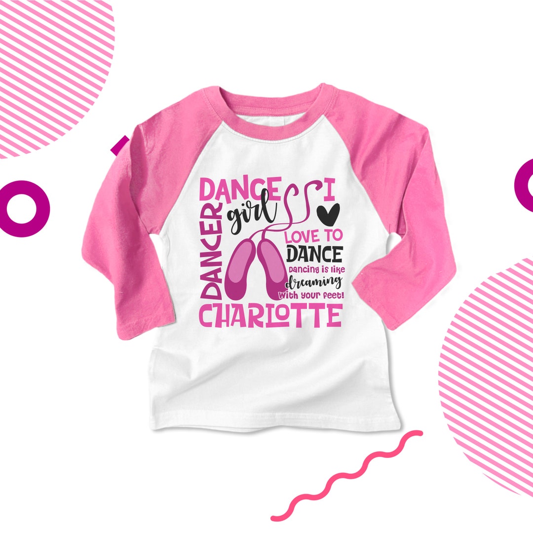 Childrens Personalized Shirt-dance Girl Ballet Adorably Personalized T ...