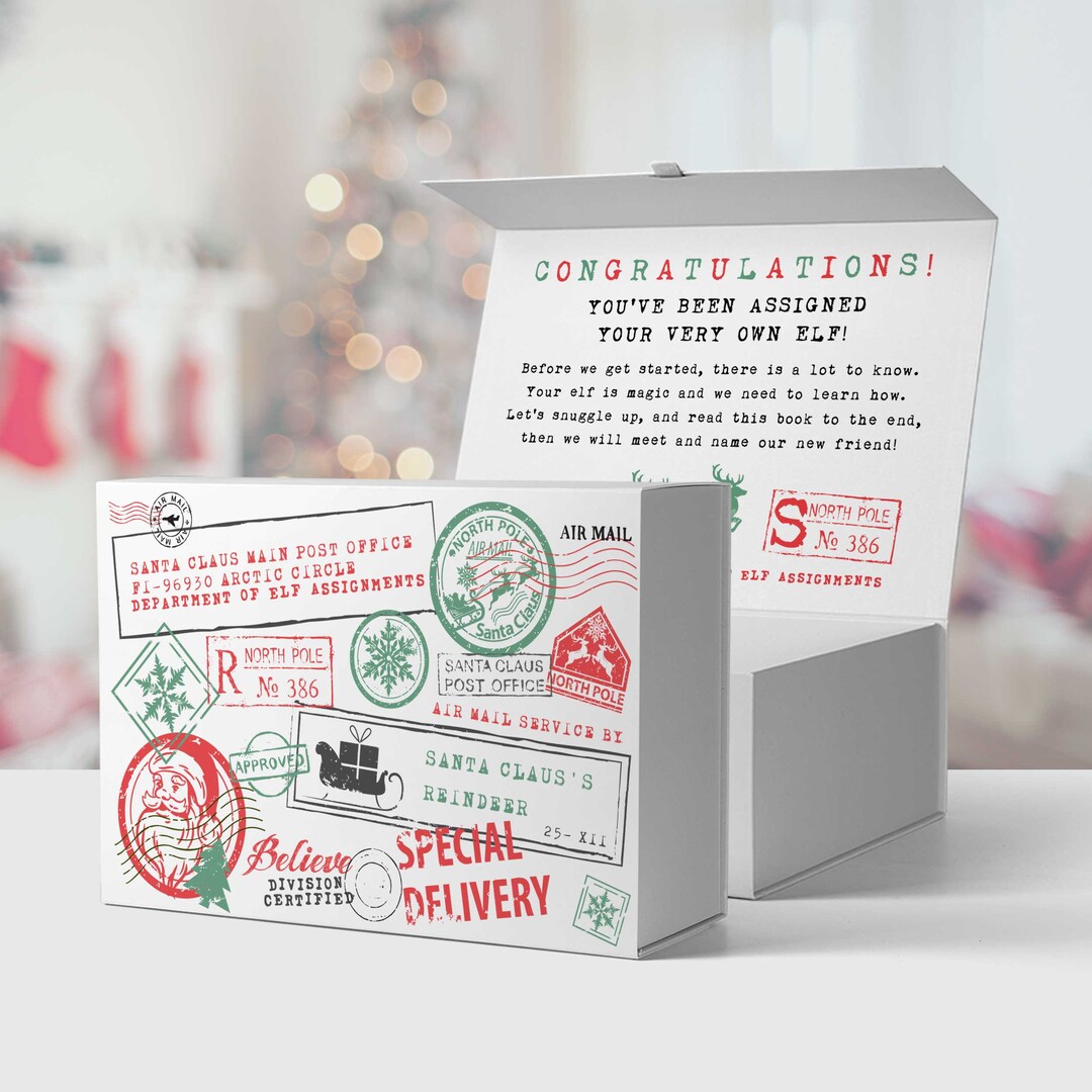 Special Delivery Christmas Elf Box | Meet Your Elf Arrival Box ...
