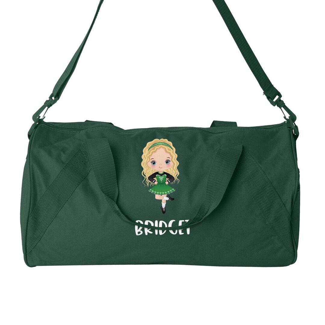 Personalized Irish Dancer Duffle Bag, Custom Kids Dance Bag, Irish ...