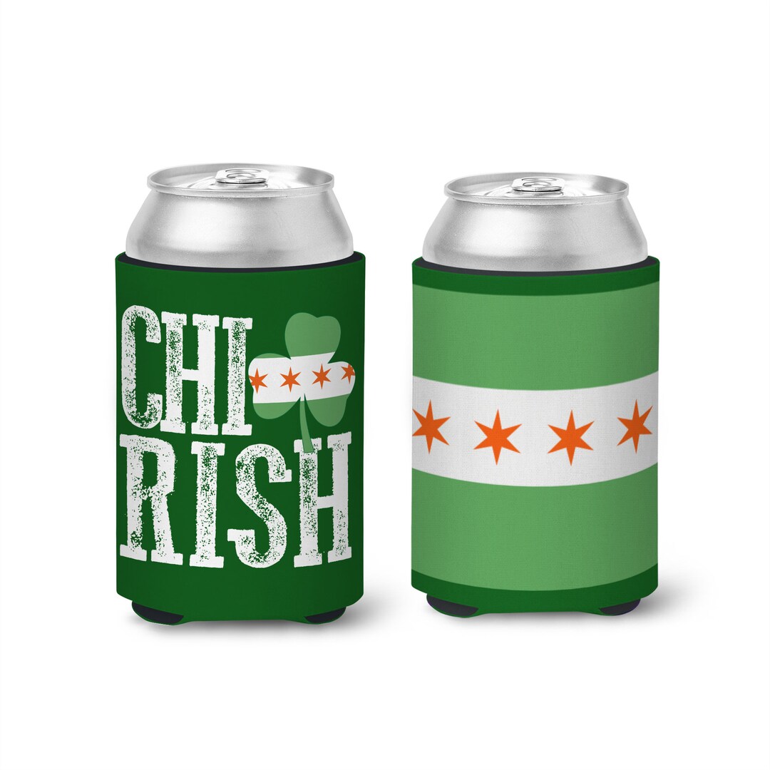 St. Patrick's Day can coolers hugs coolies chicago themed chi-rish st ...