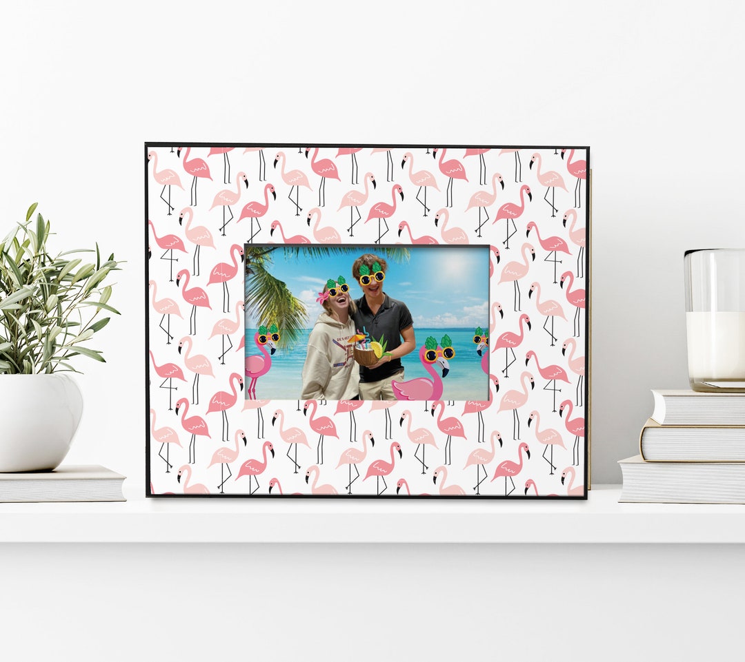 Pink Flamingo Photo Frame | Unique Flamingo Picture Frame | Birthday ...