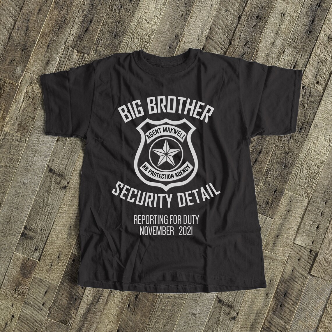 Big Brother Security Detail Shirt or Big Brother to Be Pregnancy ...