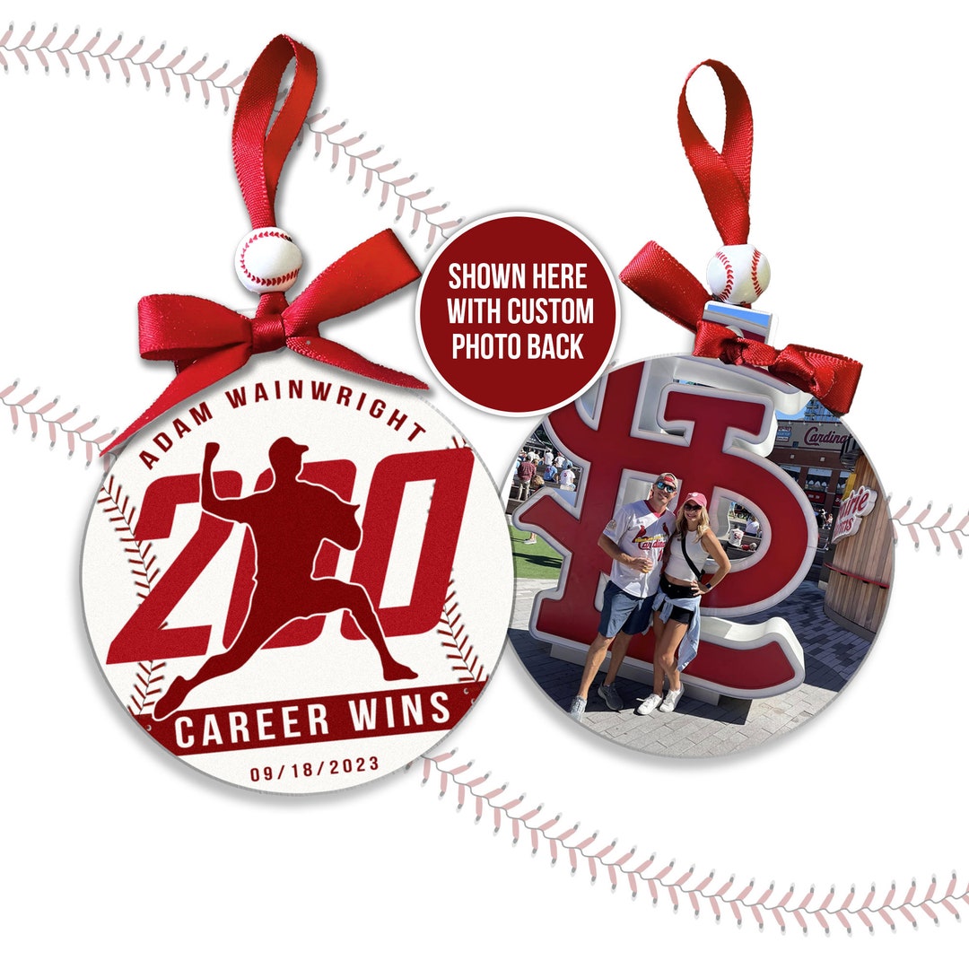 Commemorative Adam Wainwright 200 Career Wins Keepsake Ornament With ...