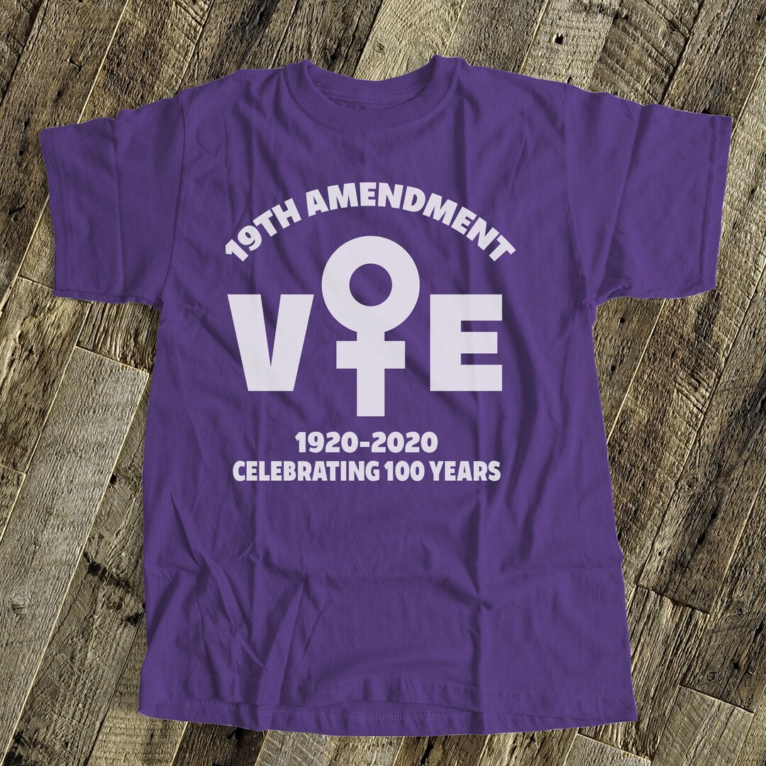 19th Amendment Shirt Women's Right to Vote Unisex Adult DARK Tshirt ...