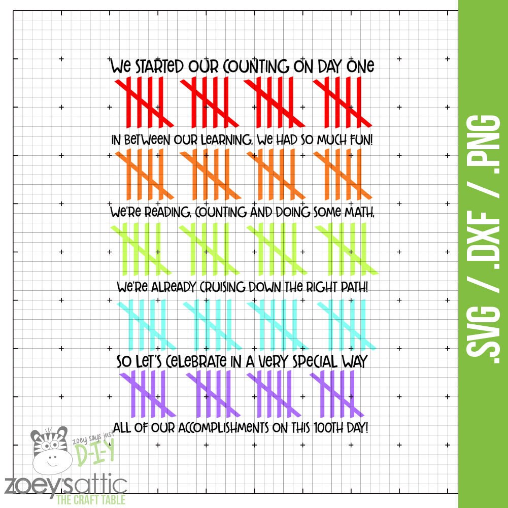 100 day of school tally marks DIY 100th day of school shirt | Etsy