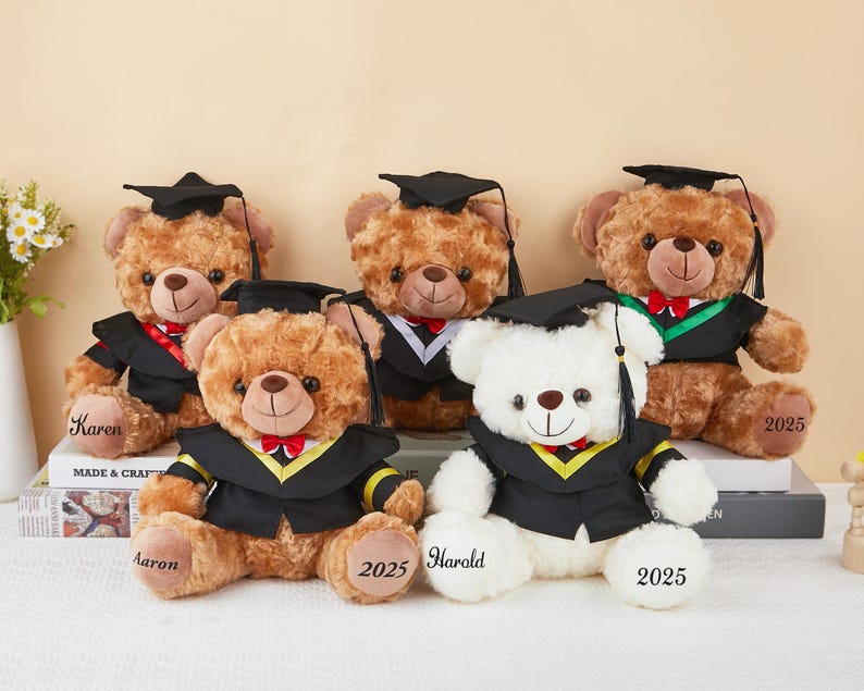 Personalized Graduation Teddy Bear, Custom Name & Year Gift - Etsy