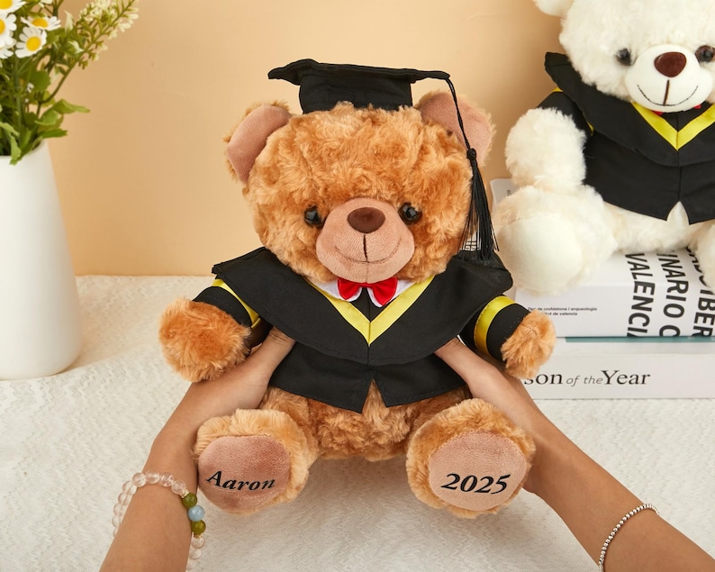 Personalized Graduation Teddy Bear, Custom Name & Year Gift - Etsy