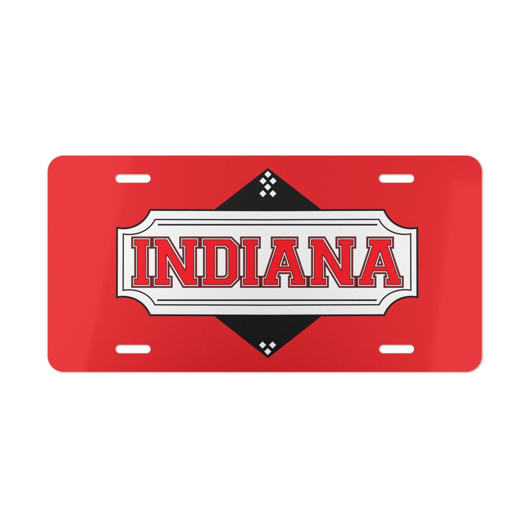 Indiana Vanity Plate, Custom State Vanity License Plate, Decorative Car ...