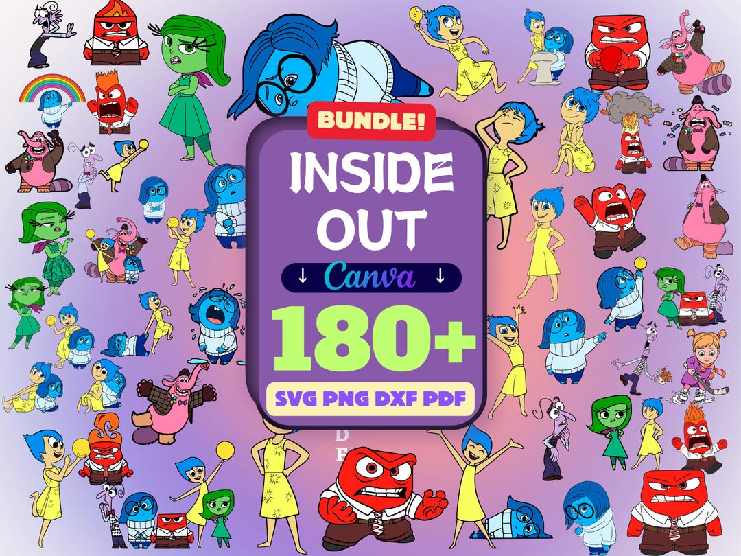 Inside Out Faces Cut Files Cricut Silhouette Cameo Svg Cut Files ...