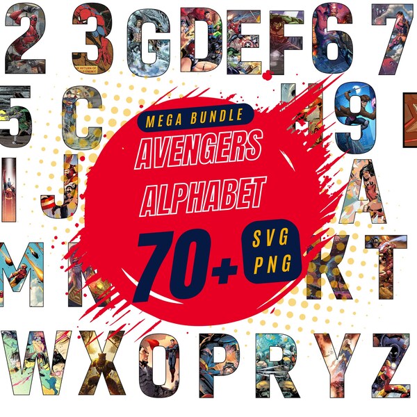 Super Hero Font - Etsy