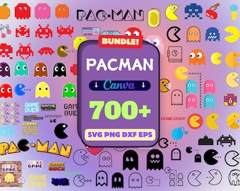 Bundle Layered Svg, Clipart, Svg for Cricut, Retro Game Svg, Game Over ...